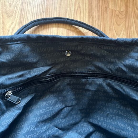 Scarborough & tweed | Bags | Morgan Stanley Canvas Tote Banker Bag ...